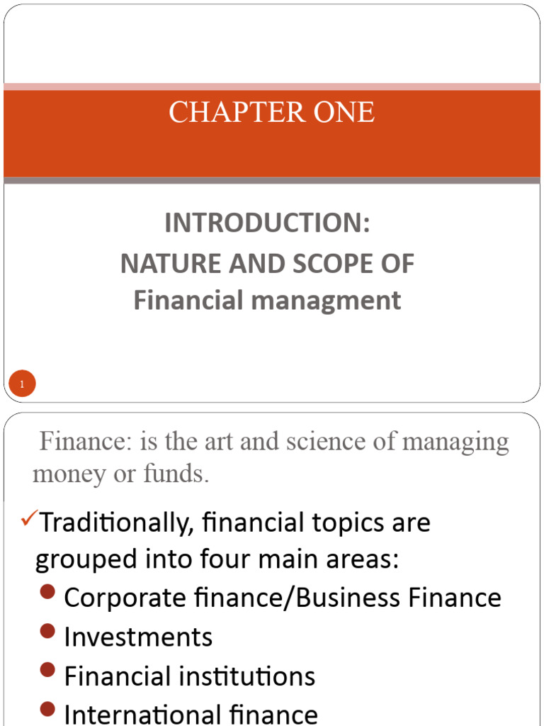 FM Chapter One | PDF