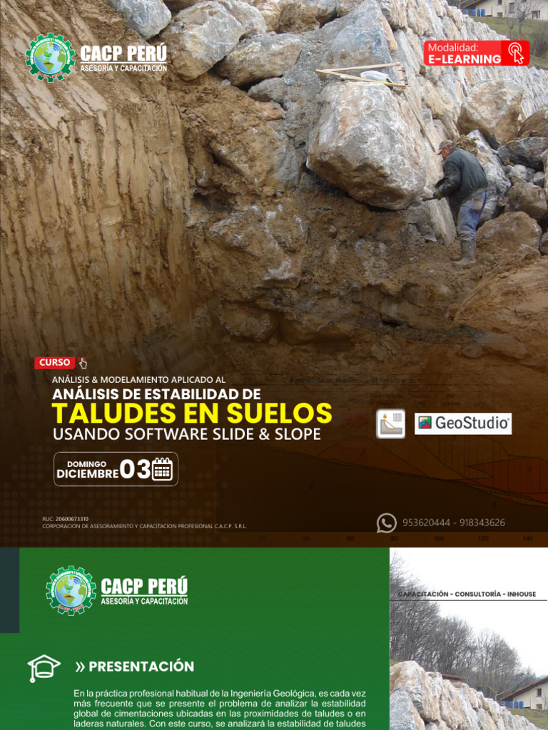 Análisis Modelamiento Aplicado Al Análisis de Estabilidad de Taludes | PDF | Software