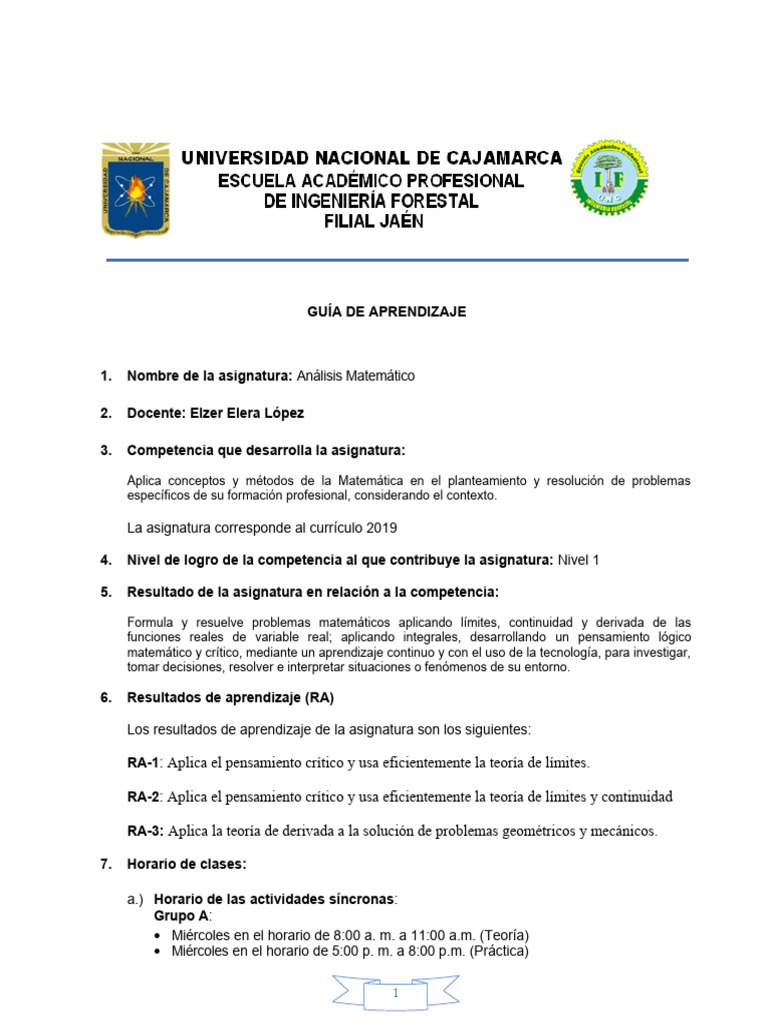 Guía de Aprendizaje Anal. Mat. Vacacional 2021 - I | PDF | Evaluación ...