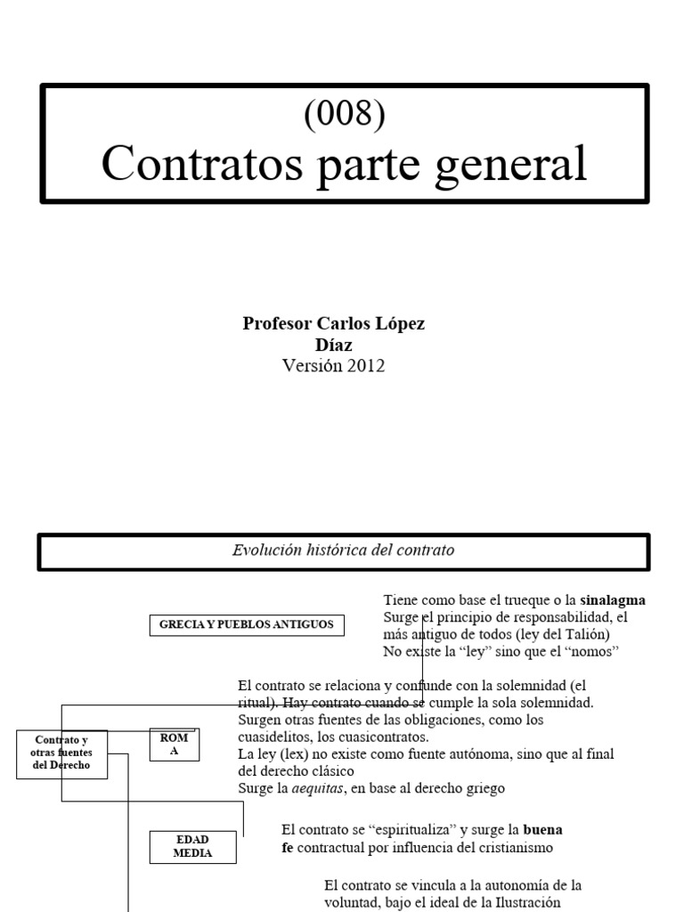 Contratos Parte General | PDF | Documentos legales | Jurisprudencia