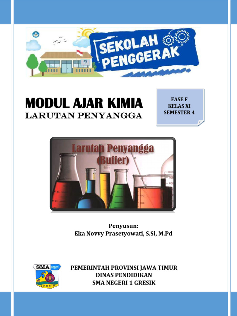 MODUL AJAR XI Larutan Penyangga - EKA NOVVY P | PDF | Pengembangan Diri