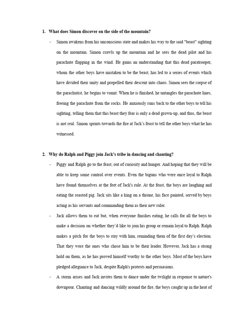 Chapter 9 Lord of The Flies | PDF | Young Adult