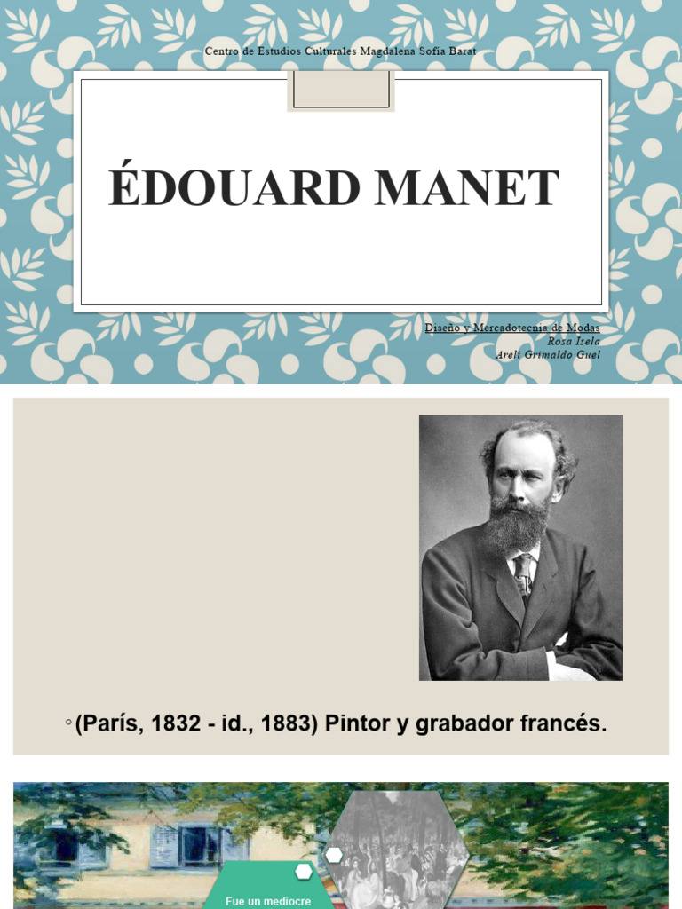 MANET | PDF | Édouard Manet | Pinturas