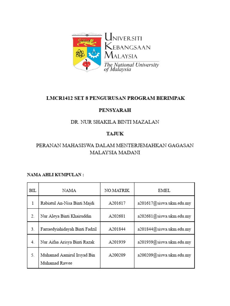 Kumpulan 4 - Tugasan Esei | PDF