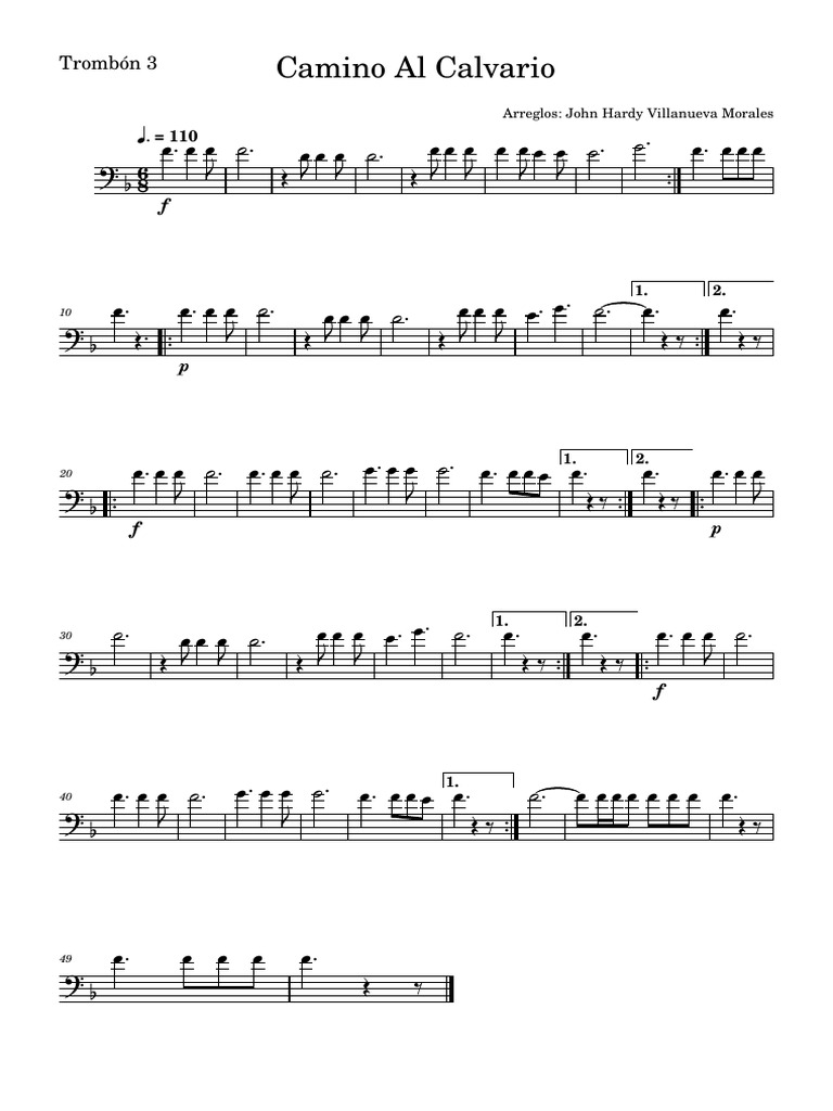 Camino_Al_Calvario-Trombón_3 | PDF