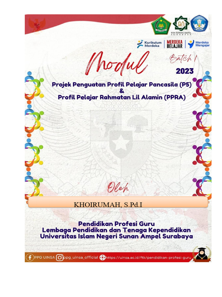 Modul Ajar p5 Ppra Revisi (Fix) | PDF