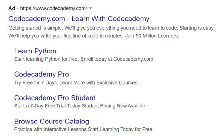 Codeacademy Google Ad | PDF