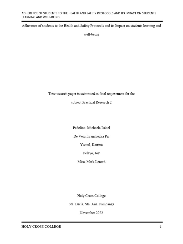 Chapter 1 and 2 (Practical Research 2) | PDF | Questionnaire ...