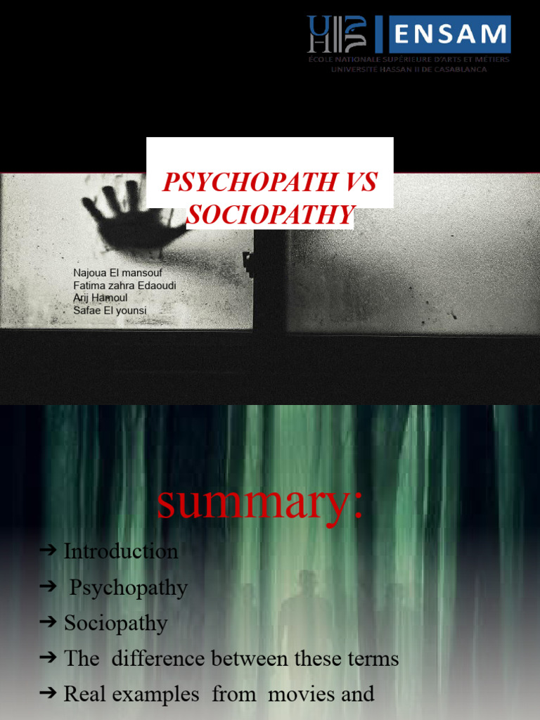 Psychopath vs Sociopath: Key Differences | PDF | Psychopathy ...