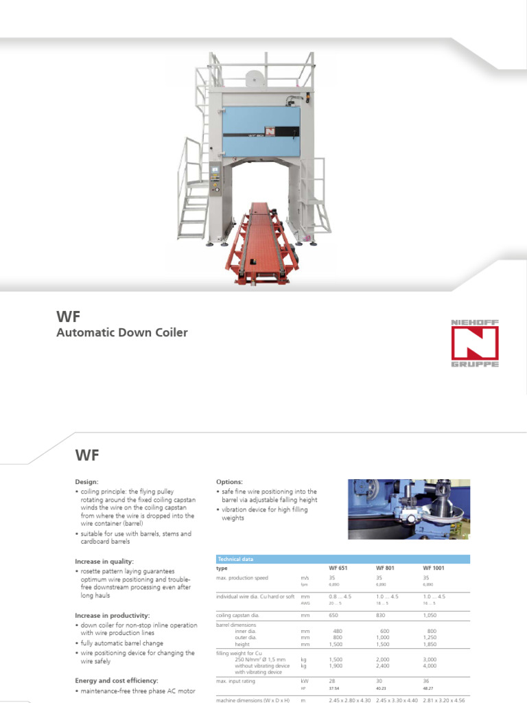 Automatic Down Coiler | PDF | Electric Motor | Electricity