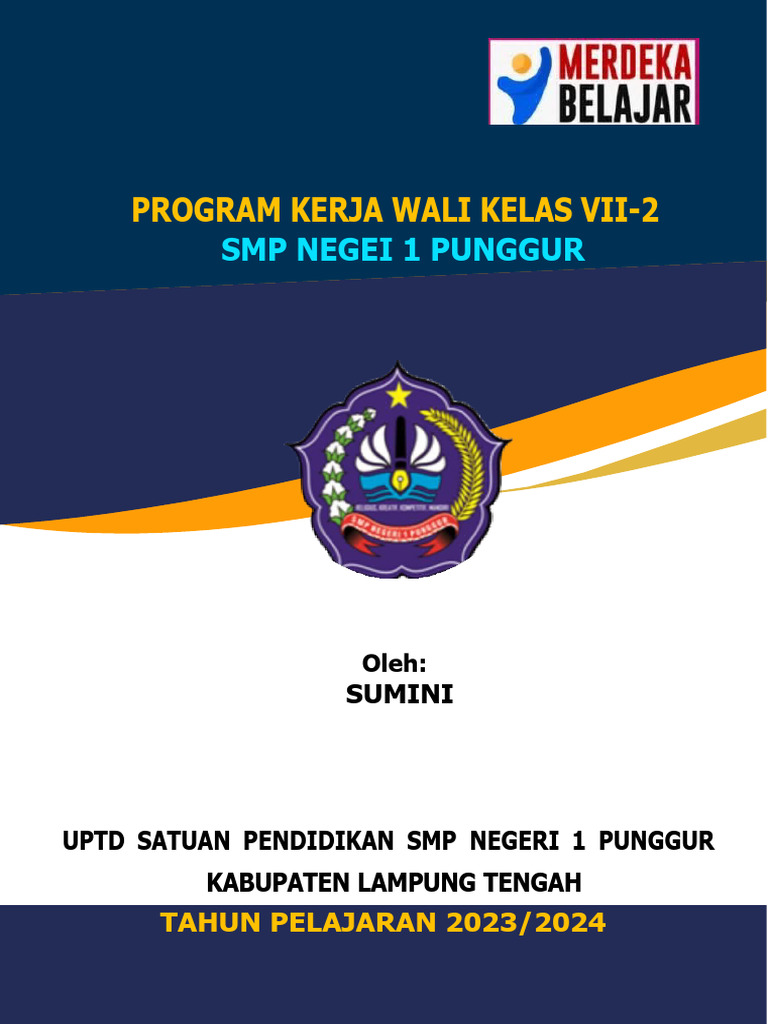 Program Kerja Wali Kelas SMP VII-5 | PDF