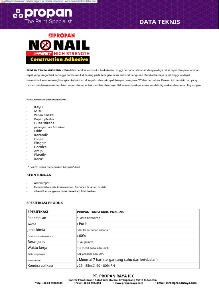 Paint Remover Msds Indo | PDF