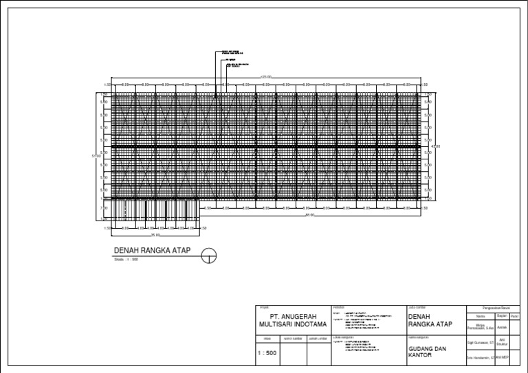Denah Rangka Atap | PDF
