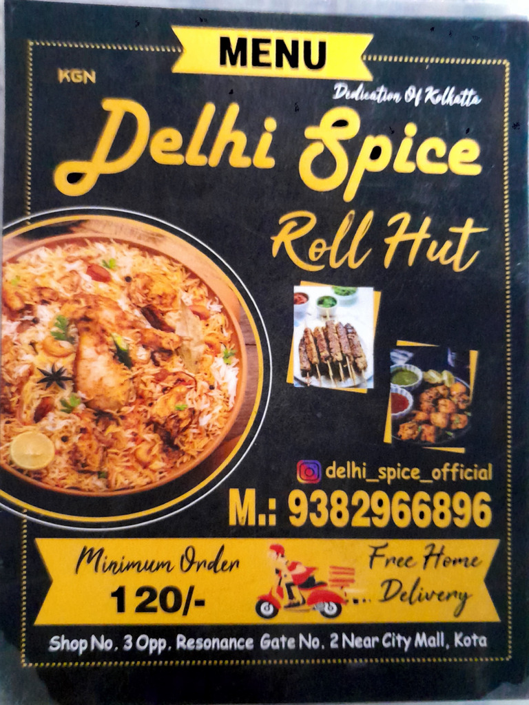 Delhi Rolls Menu | PDF | Foods | Asian Cuisine