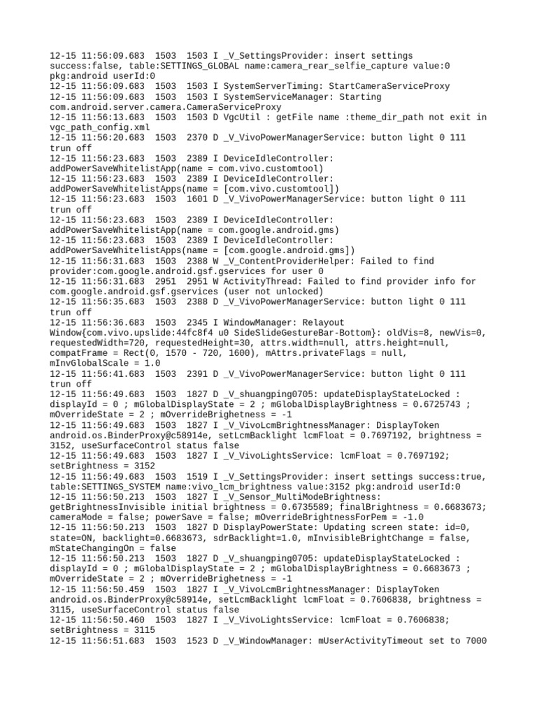Log Pdf Android Operating System Computing