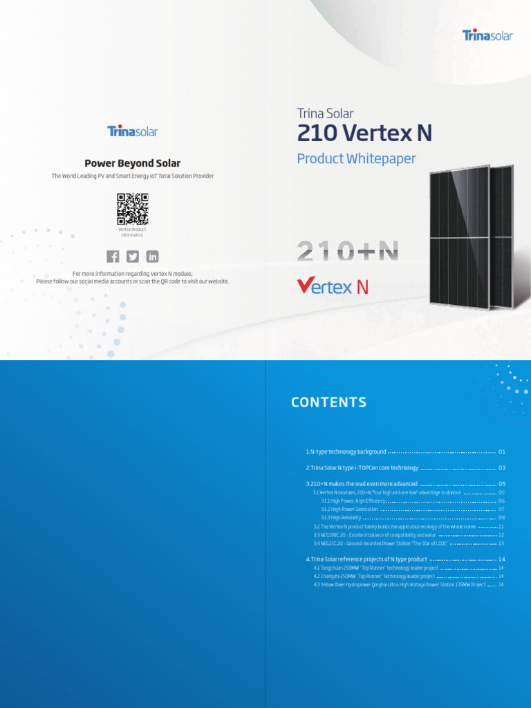 Trina Solar 210 Vertex N Product Whitepaper - Final | PDF | Solar Cell | Photovoltaics