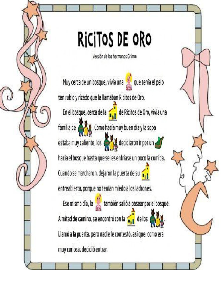 Cuentos Para Imprimir Pdf