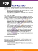 WWI: A Comprehensive Overview | PDF | History