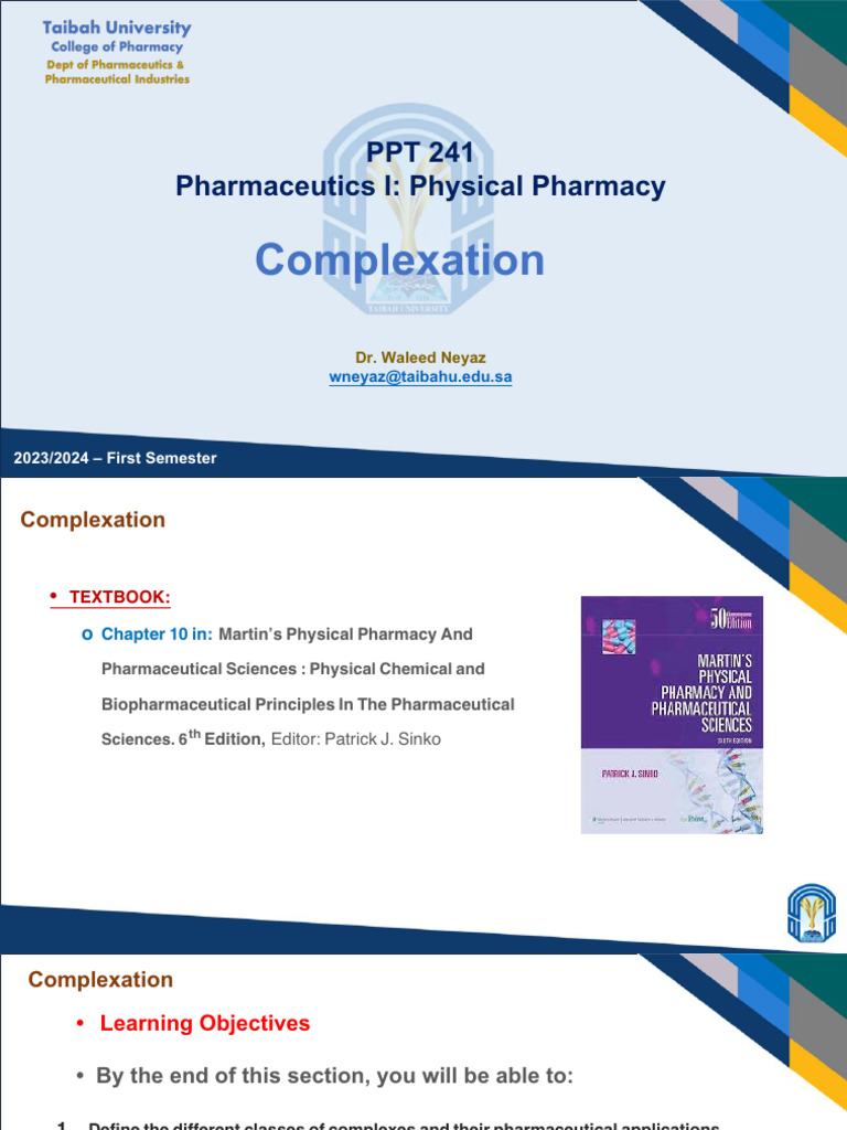 241 Complexation | PDF