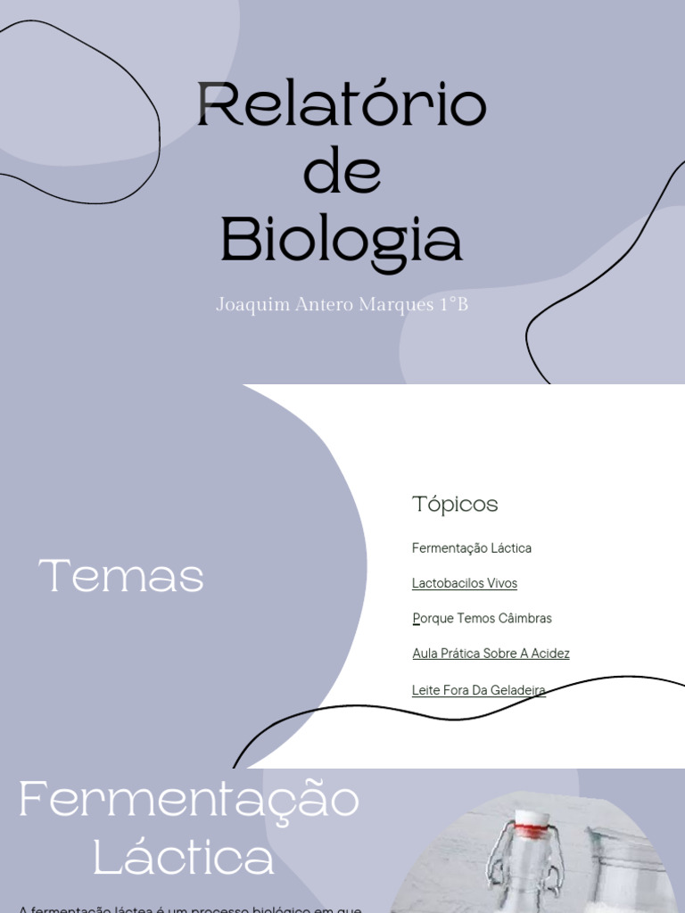 Relatório de Biologia | PDF