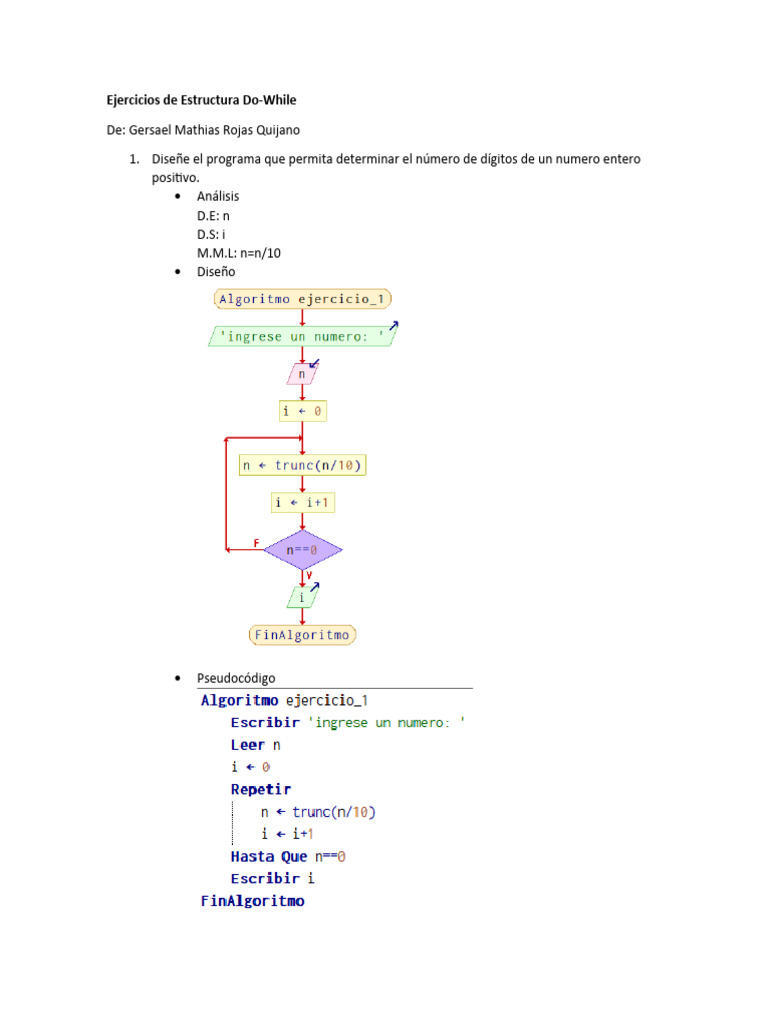 Ejercicios de Estructura Do-While | PDF | Matemáticas | Programación de ...