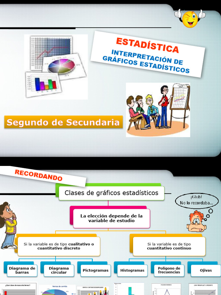 Interpretación de Gráficos Estadísticos 2do | PDF