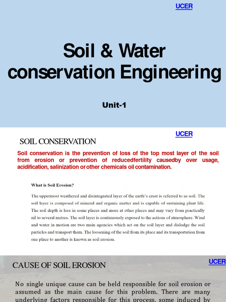 1 To 3 Soil Water | PDF | Erosion | Groundwater