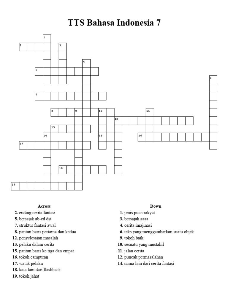 Tts Bahasa Indonesia 7 56 | PDF