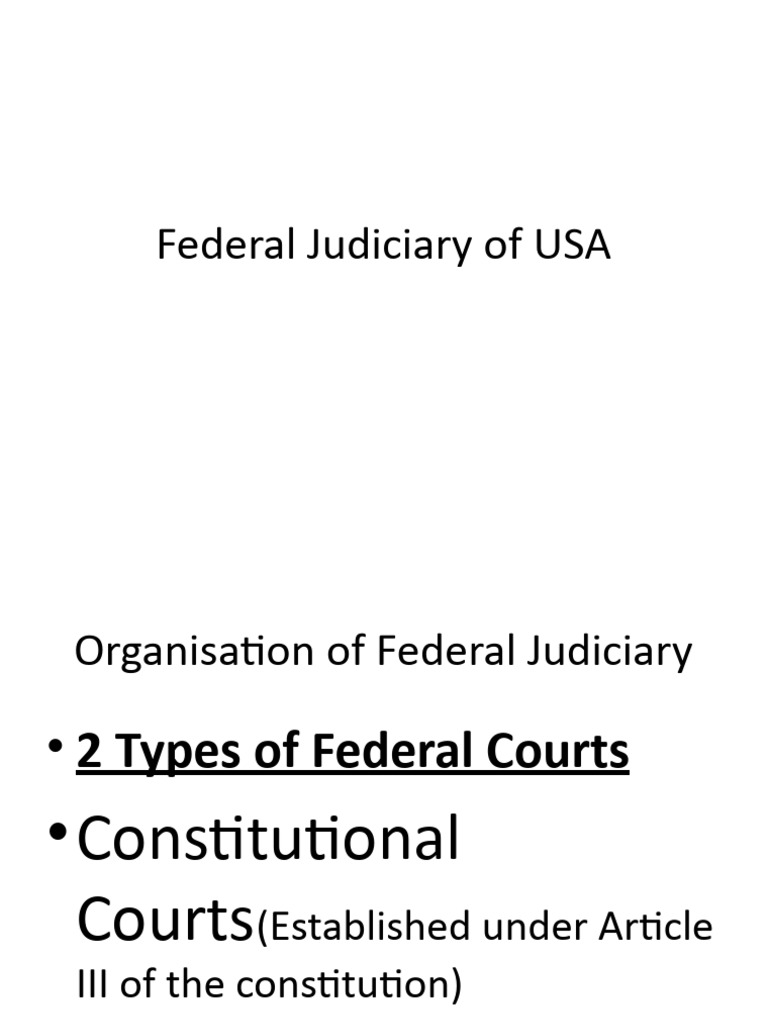 Lecture 4 Judiciary | PDF | Federal Judiciary Of The United States ...