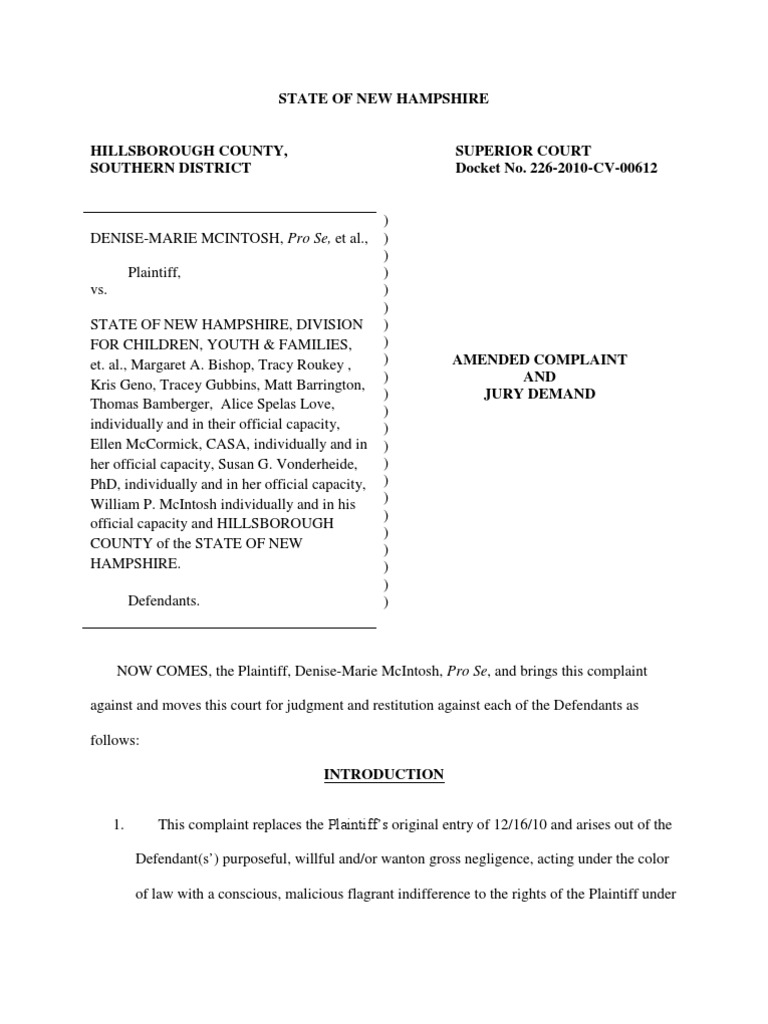 1st Amended Complaint (Final) 1.31. 11 | PDF | Lawsuit | Damages