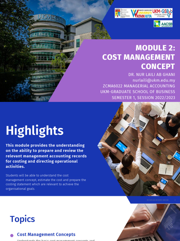 Module 2 Cost Management Concept | PDF | Cost | Cost Accounting