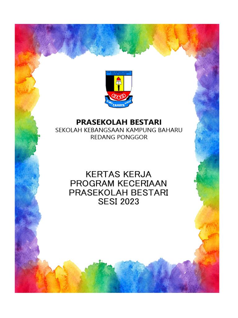 Program Keceriaan Prasekolah SKKBRP 2023 | PDF
