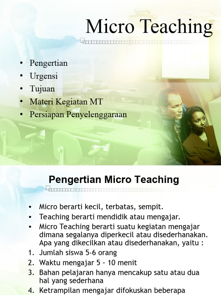 1 - Materi Micro - Teaching | PDF | Karier & Perkembangan