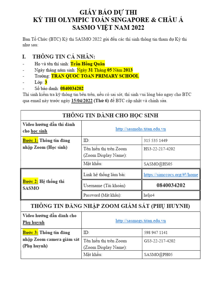 Tran Hong Quan | PDF