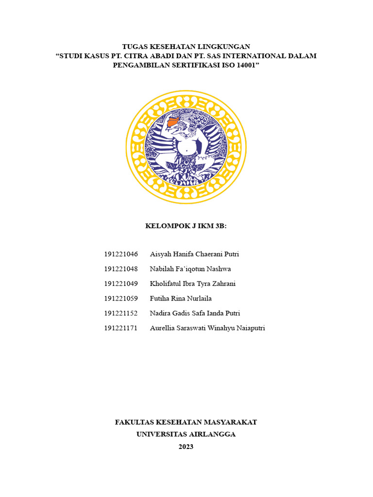 Gap Analysis ISO 14001 di PT. SAS International | PDF | Pengelolaan ...
