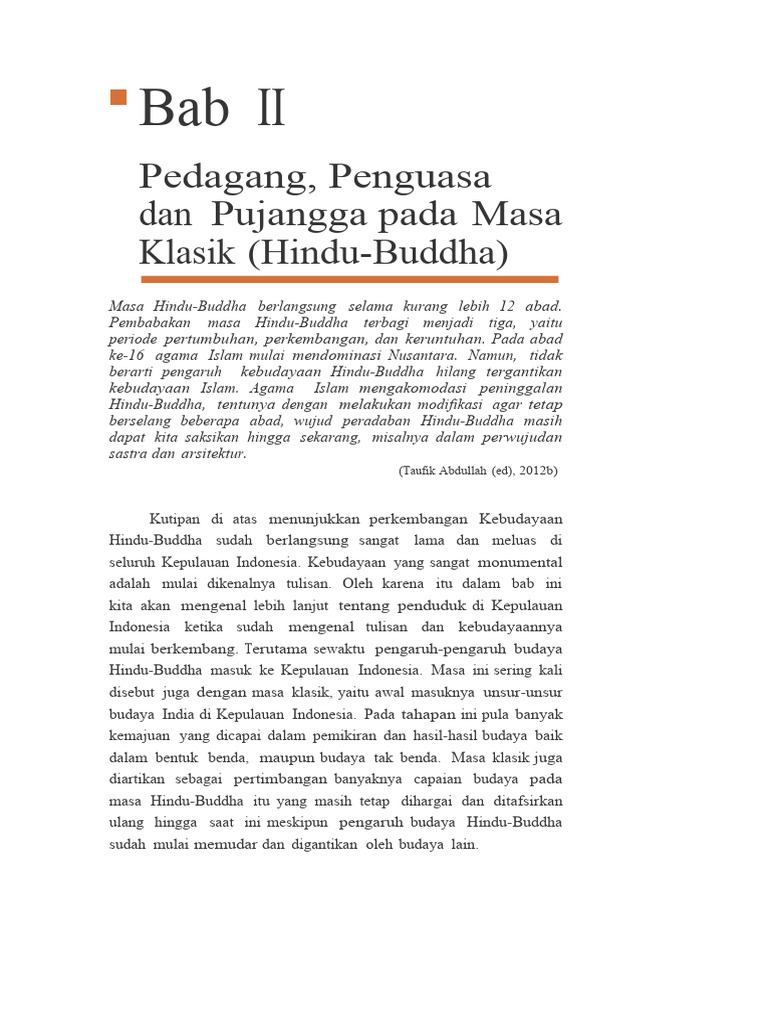 BS Sej Indo KLS X Teori Waisya | PDF