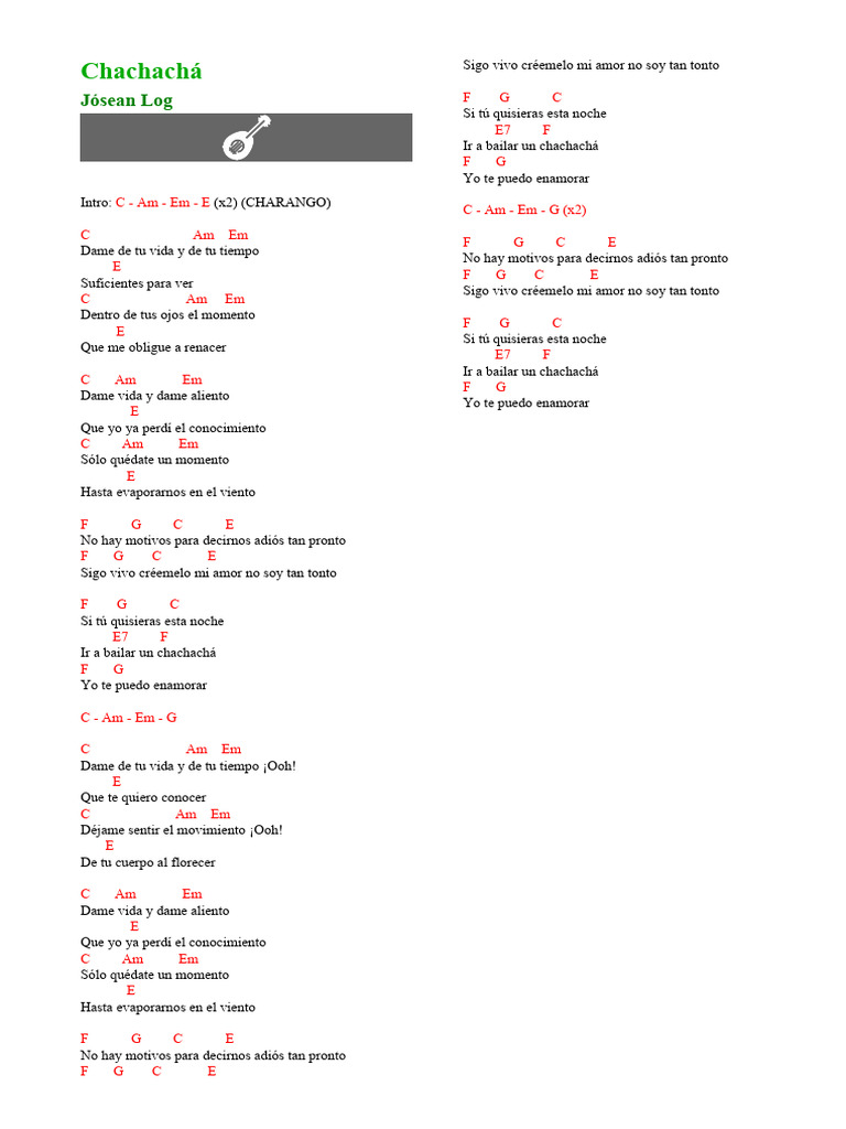 Chachachá | PDF | Amor
