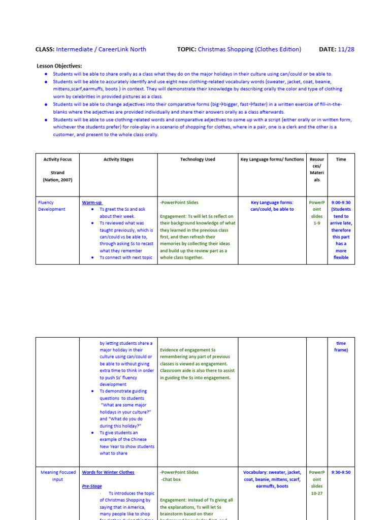 Lesson Plan 11 | PDF | Communication | Cognition