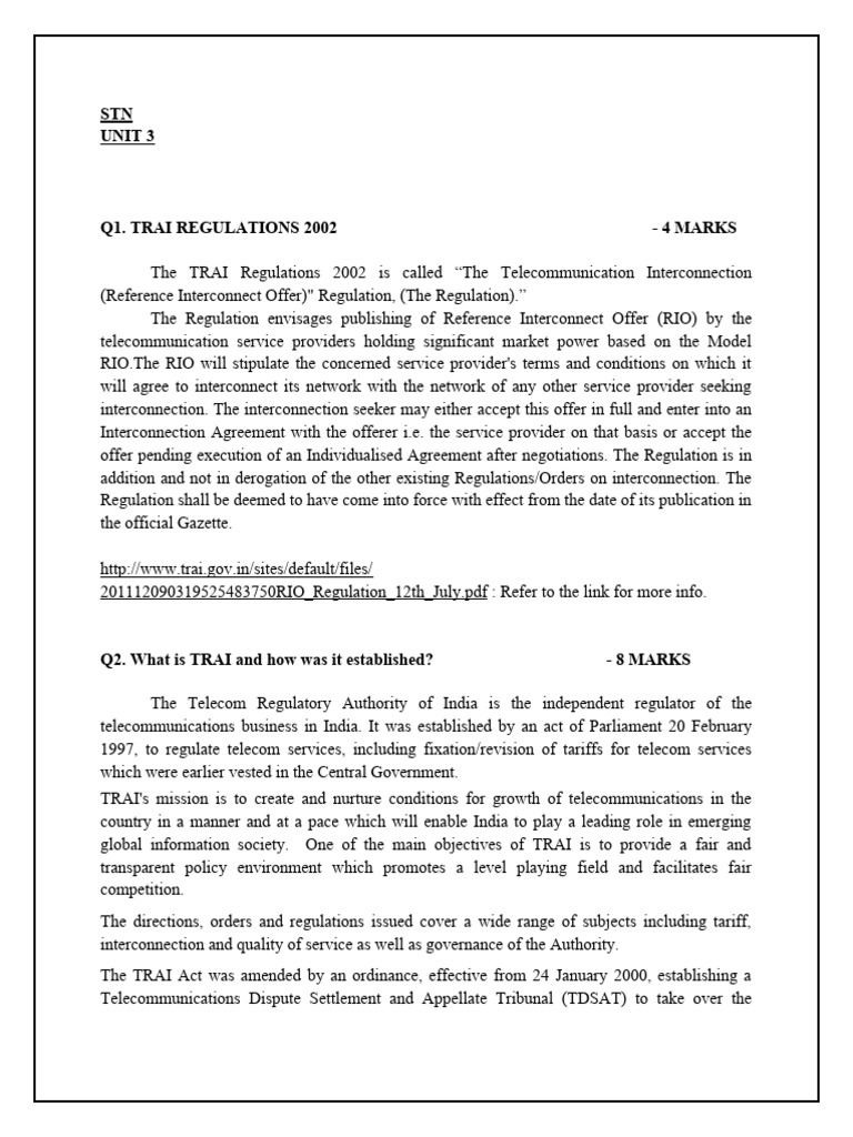 STN QB Unit 3 | PDF | Cable Television | Telecommunications