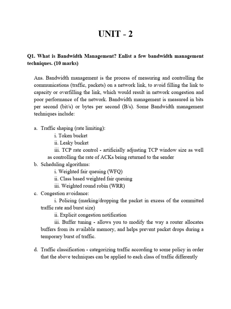 STN QB Unit 2 | PDF | Computer Network | Mimo STN QB Unit 2 | PDF | Computer Network | Mimo