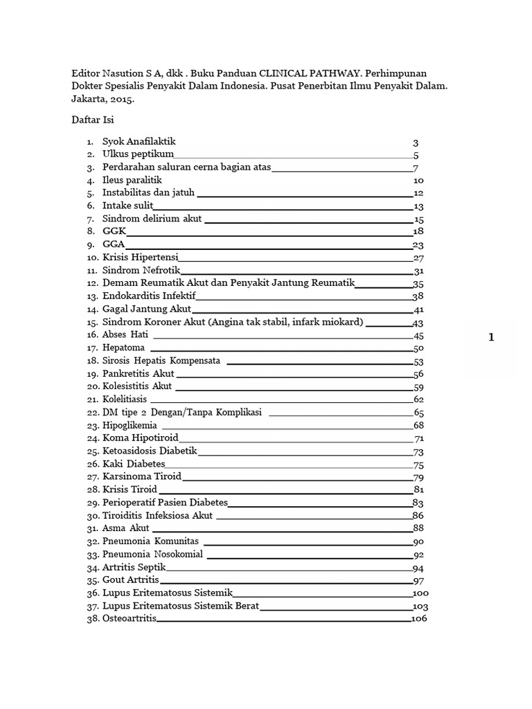 Clinical Pathway IPD | PDF