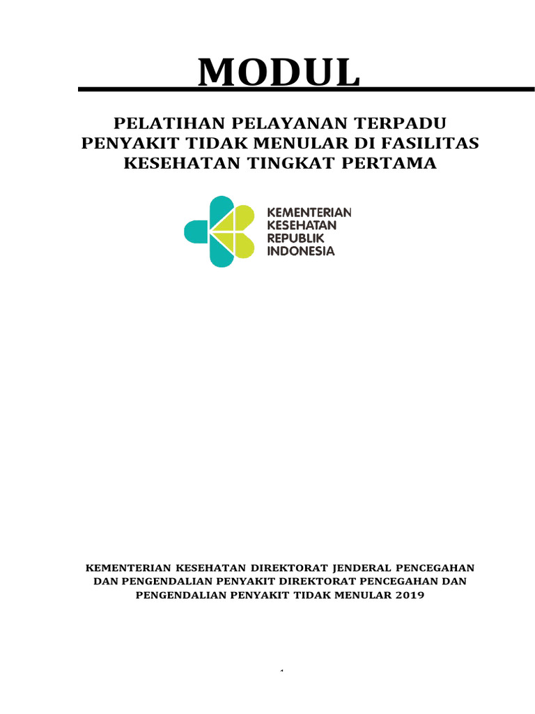 H.1modul PTM | PDF | Kesehatan Holistik