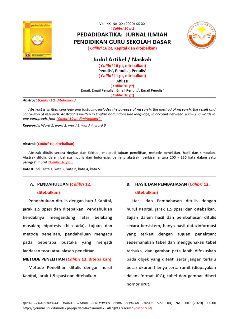 Panduan Penulisan Jurnal Pendidikan | PDF