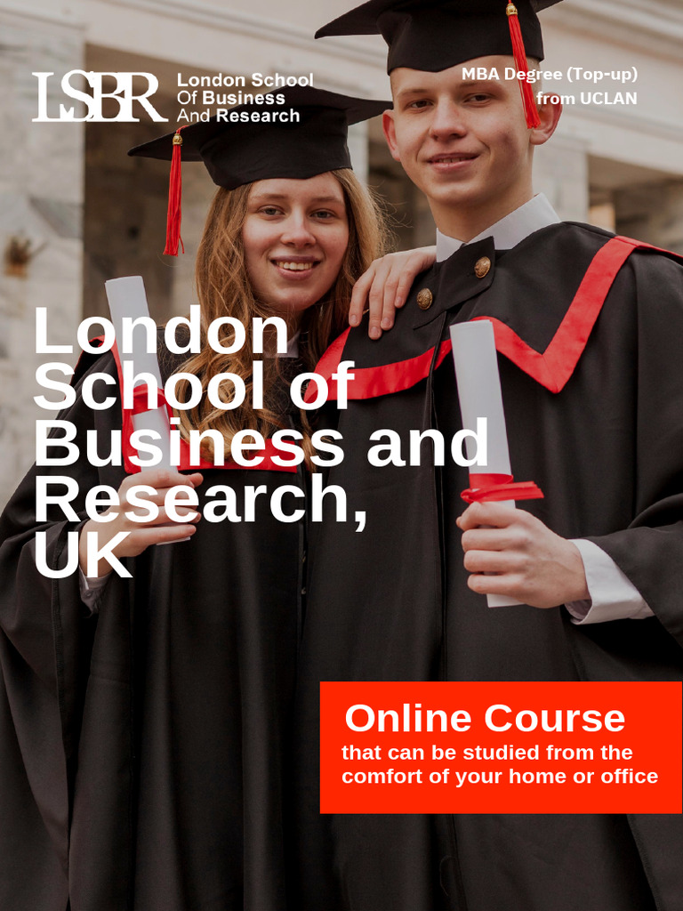 MBA Degree (Top-Up) From UCLAN - Delivered Online by LSBR, UK | PDF ...