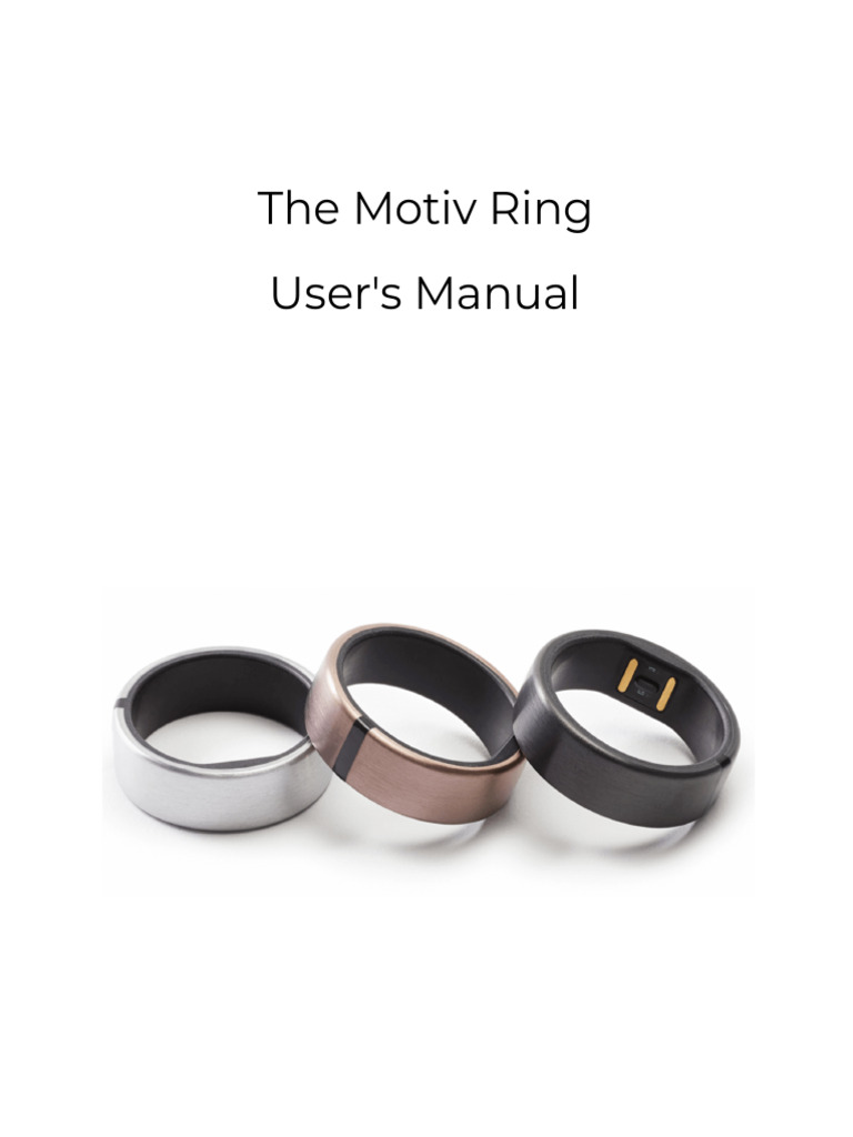 Motiv Ring Users Manual | PDF | Ios | Android (Operating System)