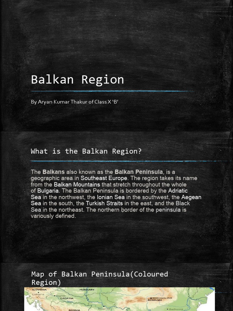Overview of the Balkan Region | PDF