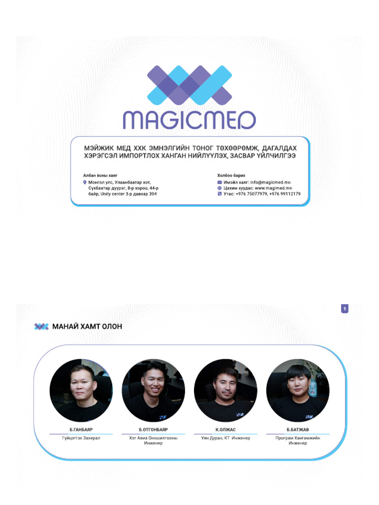 Magicmed Taniltsuulga Jaama | PDF