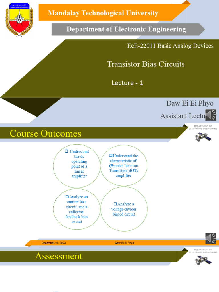 chapter(5)part1 | PDF | Bipolar Junction Transistor | Amplifier
