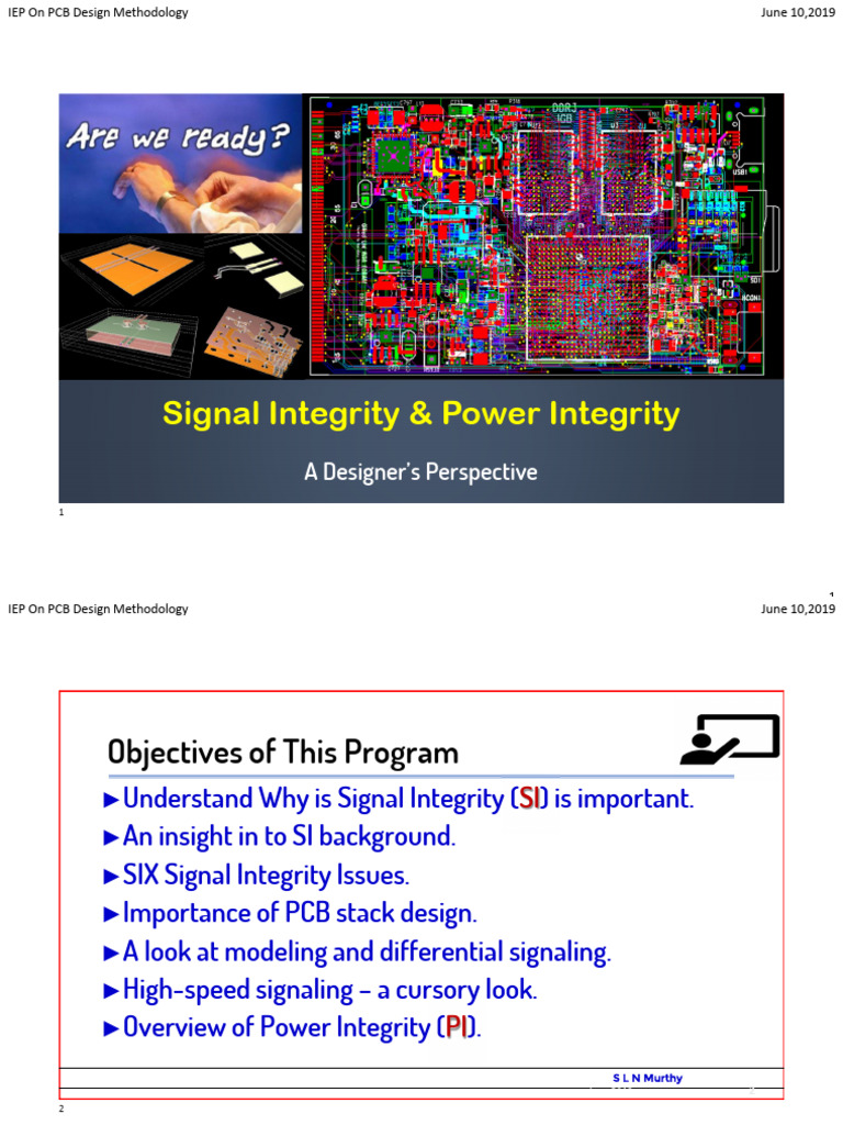 PCB Design: Signal & Power Integrity | PDF | Transmission Line ...