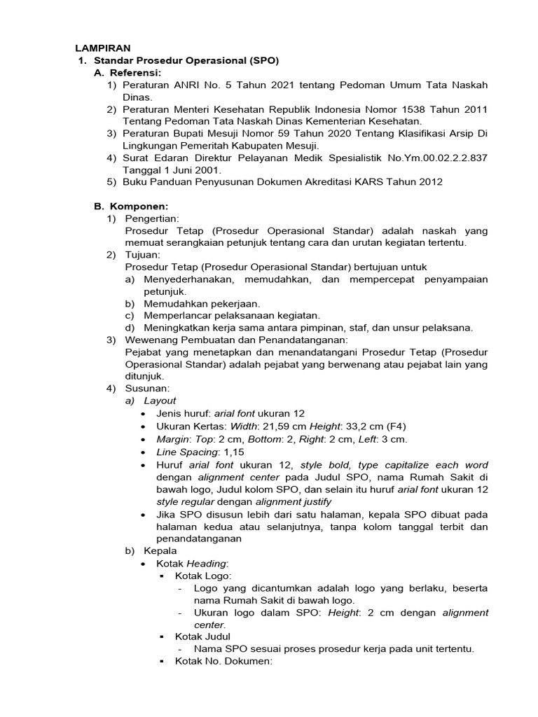 Lampiran Sop | PDF